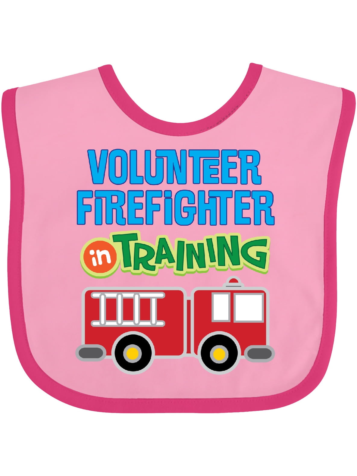 Inktastic Volunteer Firefighter in Training Boys or Girls Baby Bib ...