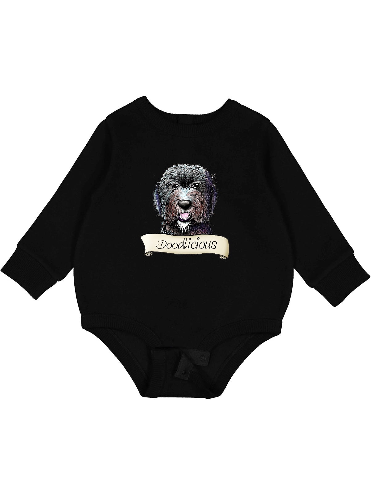 Inktastic Wb Black Doodle Baby Fleece Bodysuit - Walmart.com