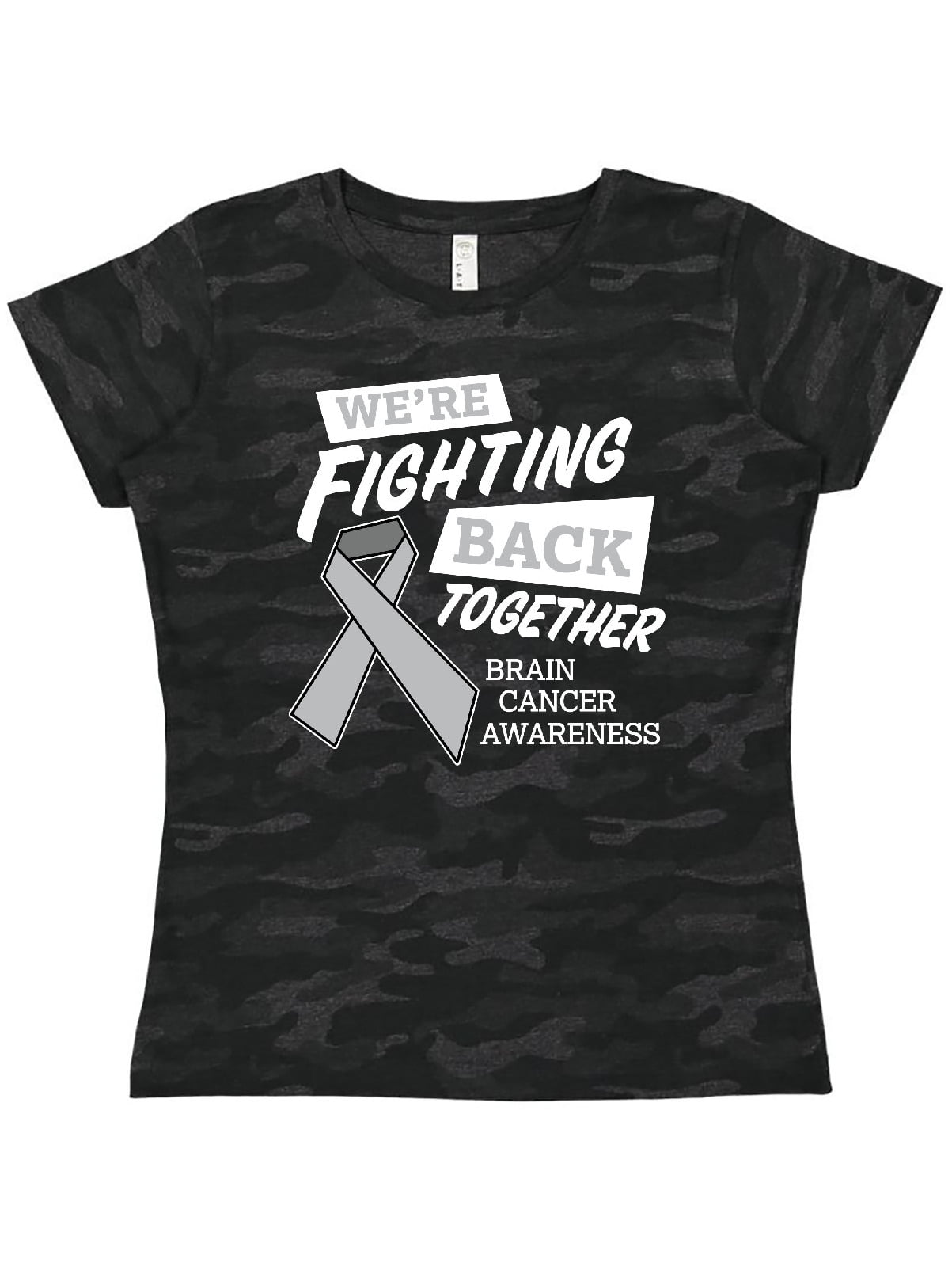 Inktastic We're Fighting Back Together- Brain Cancer Awareness Women's ...