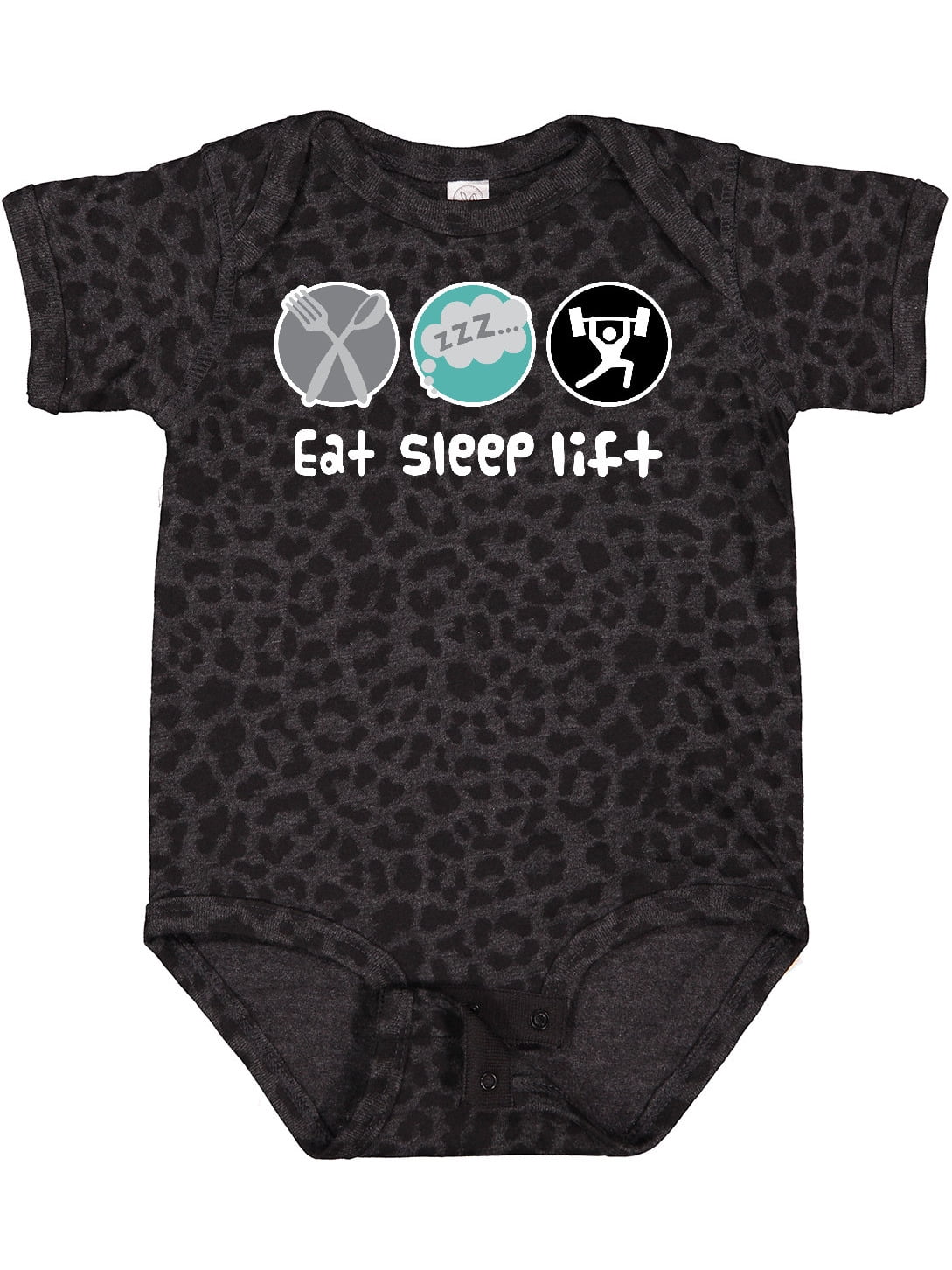 Inktastic Weightlifting Eat Sleep Lift Sports Boys Baby Bodysuit ...