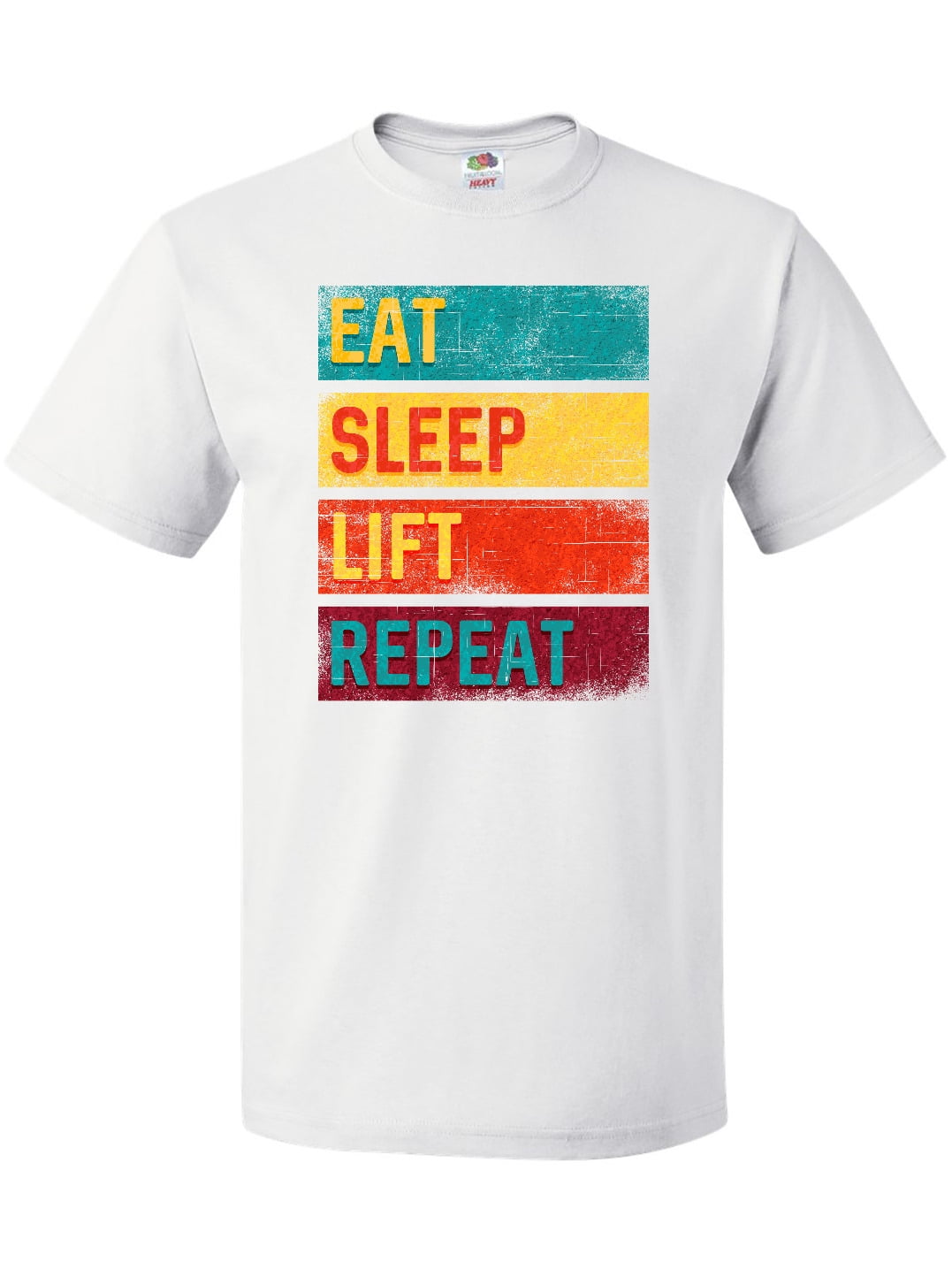 Inktastic Weightlifting Fitness Eat Sleep Lift Repeat T-Shirt - Walmart.com