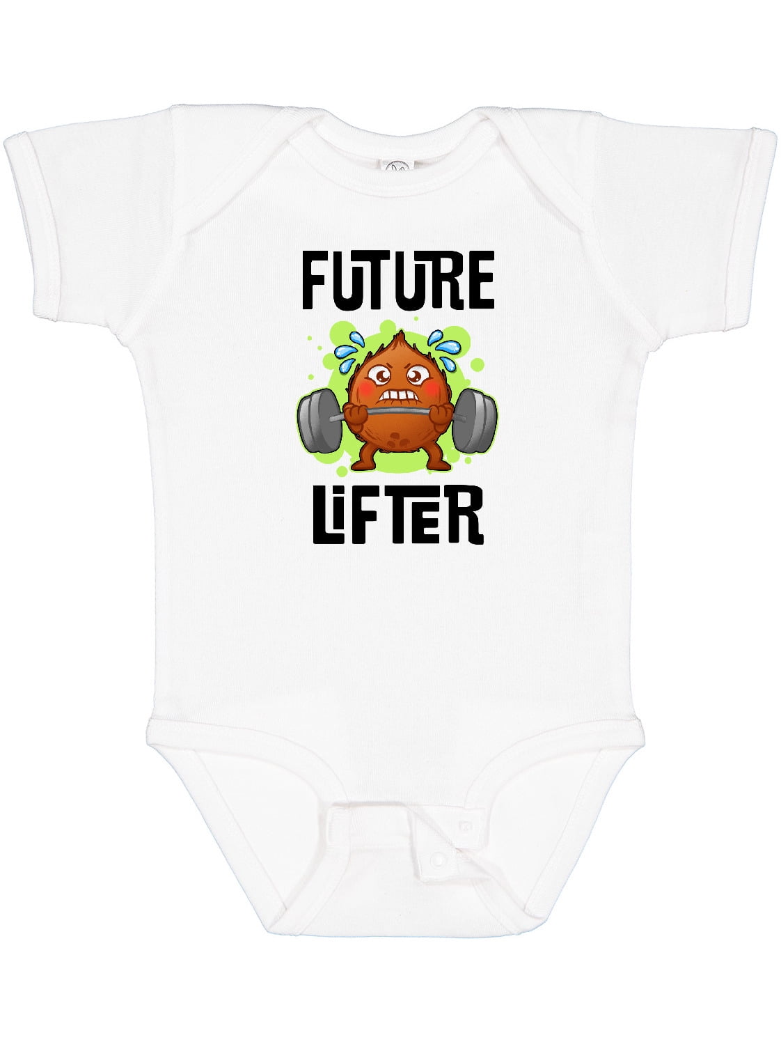 Inktastic Weightlifting Funny Future Lifter Boys or Girls Baby Bodysuit ...