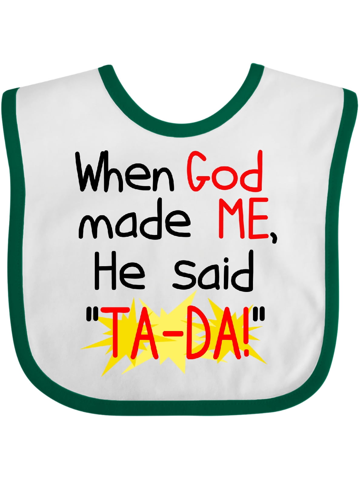 Inktastic When God Made Me Boys or Girls Baby Bib - Walmart.com