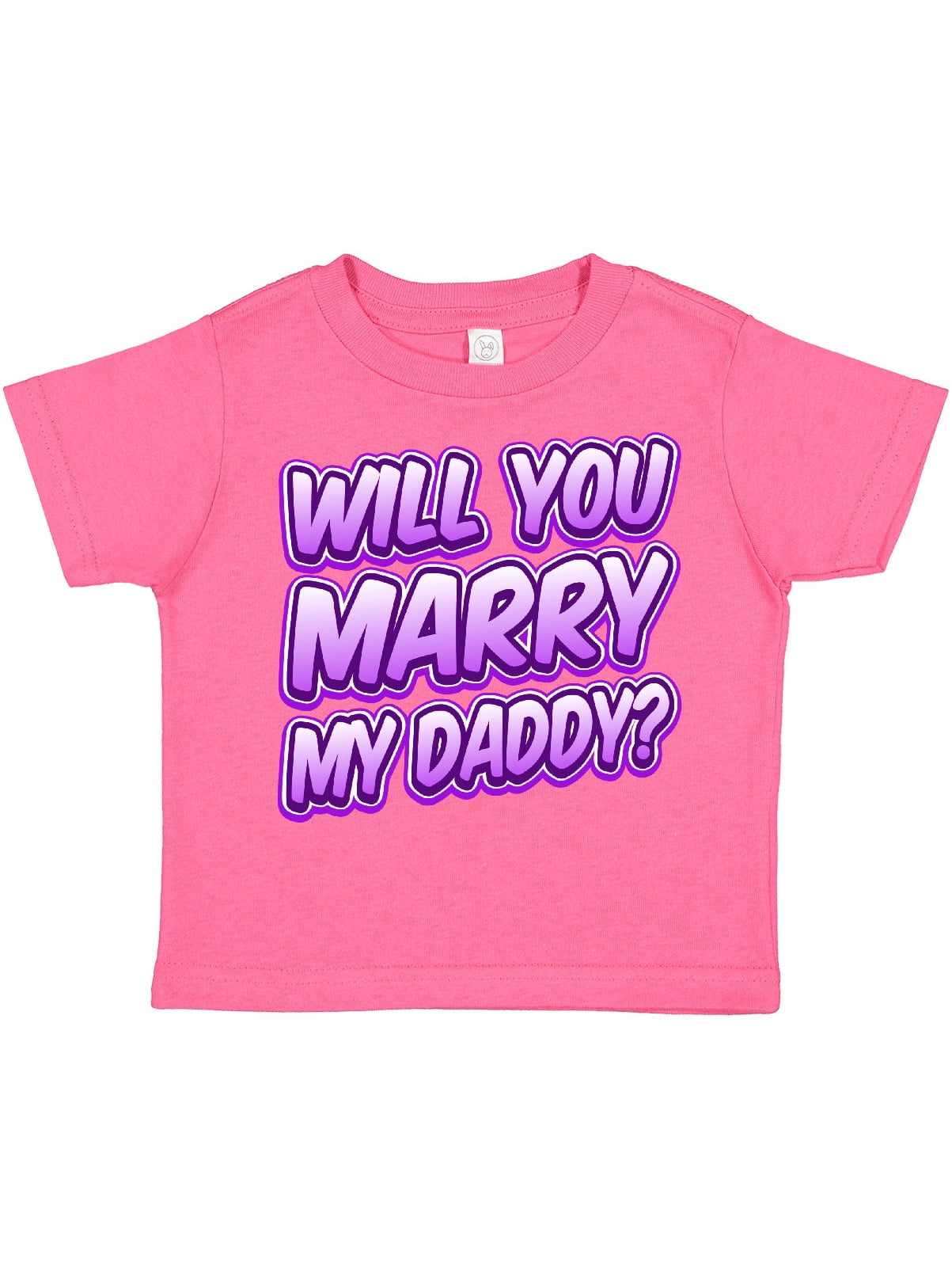 Inktastic Will You Marry My Daddy (purple) Boys or Girls Toddler T ...