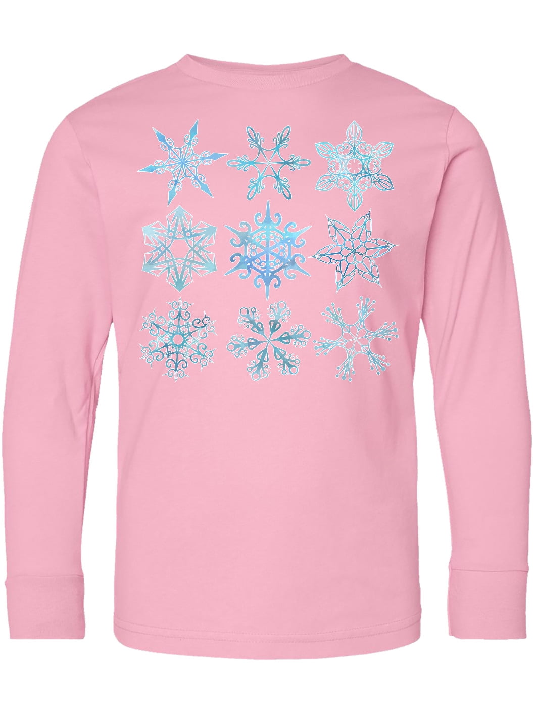 Inktastic Winter Snowflakes Long Sleeve Youth T-Shirt - Walmart.com