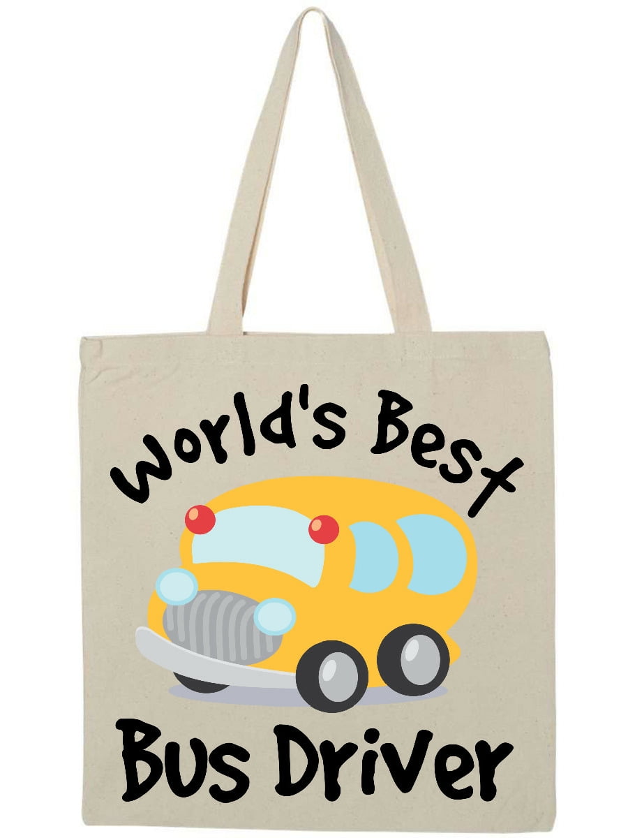 Inktastic Worlds Best School Bus Driver Tote Bag - Walmart.com