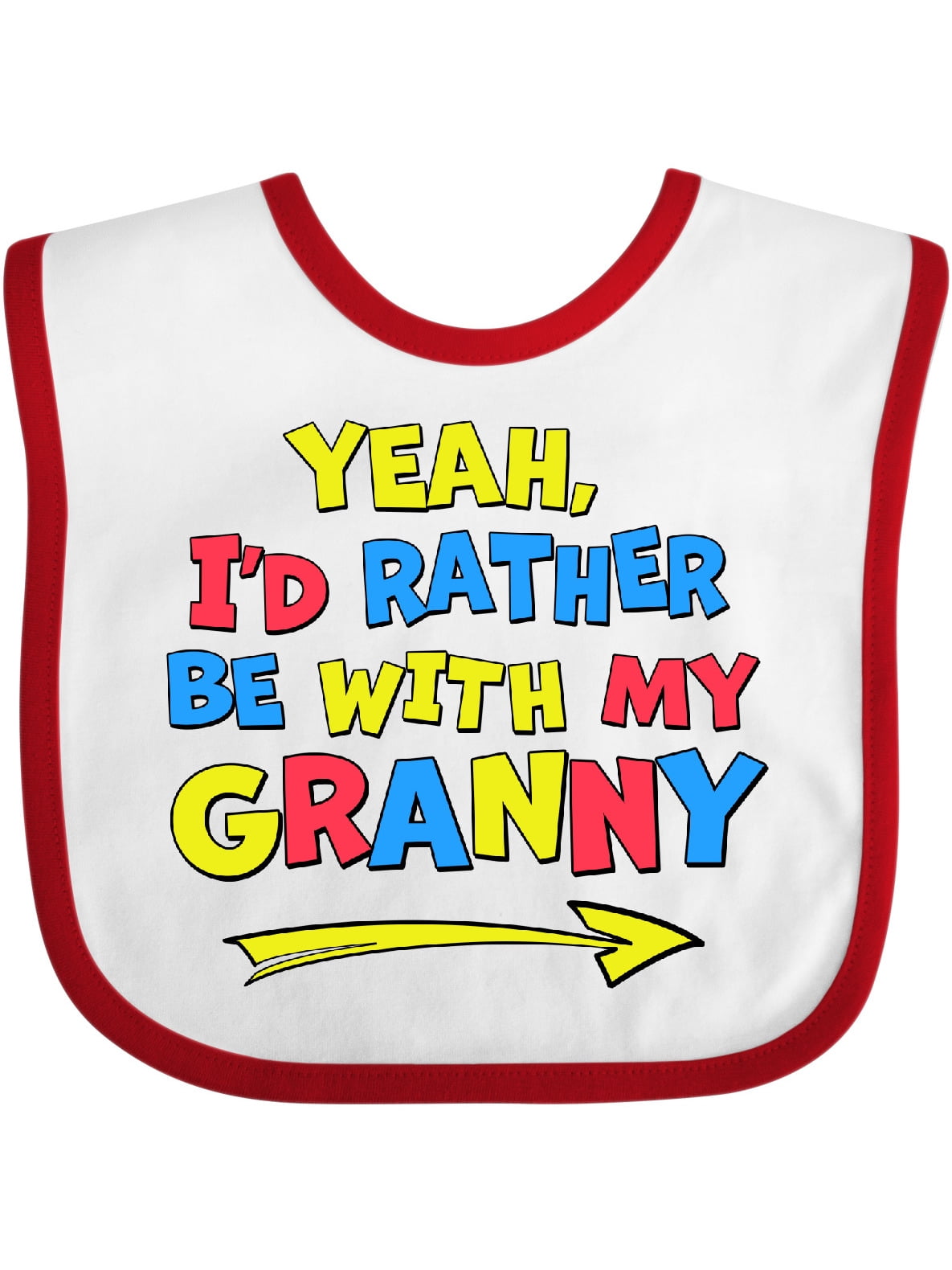 Inktastic Yeah I'd Rather Be with My Granny in Red Yellow and Blue Boys ...