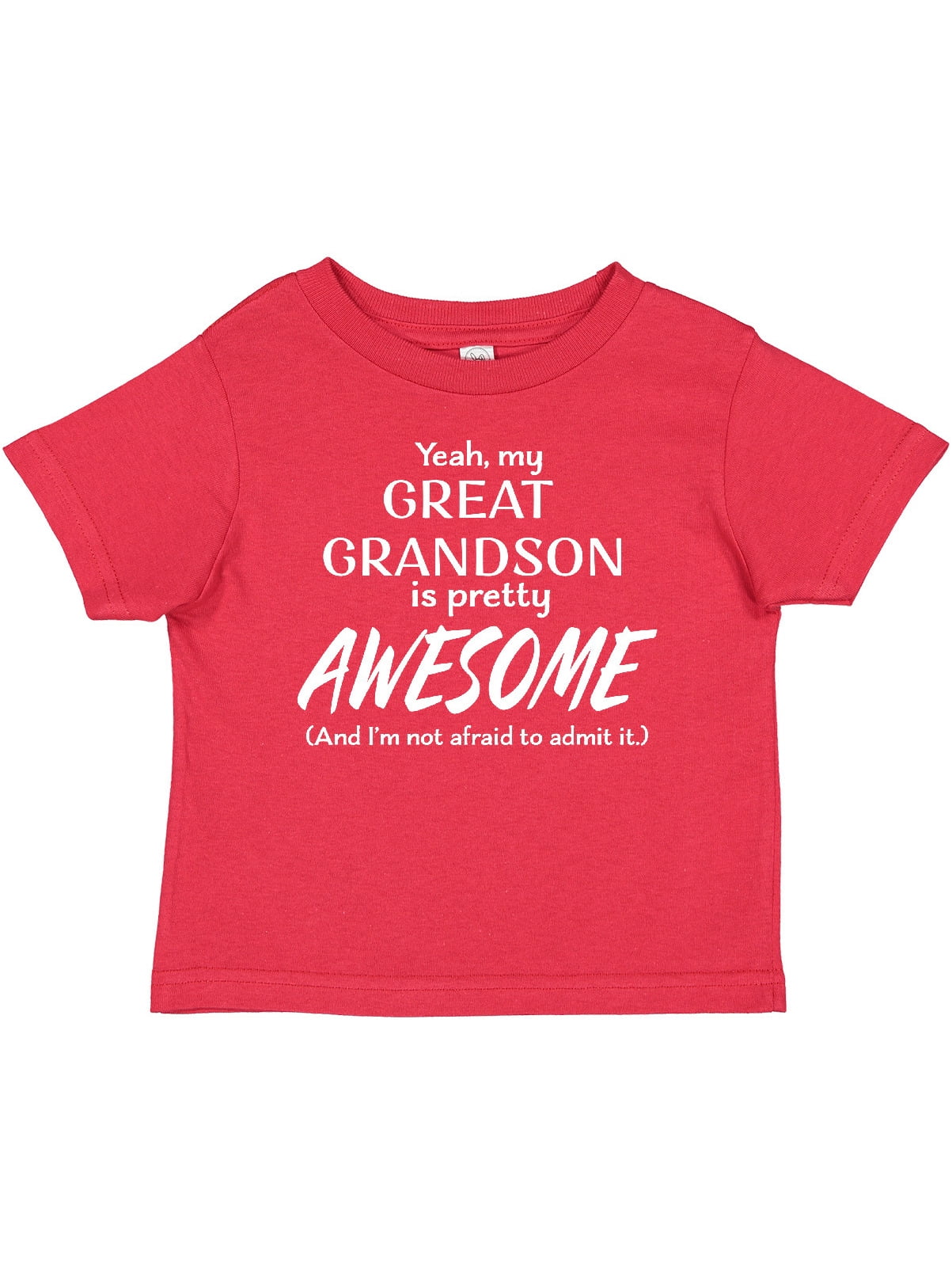 Inktastic Yeah My Great Grandson is Pretty Awesome Boys or Girls Baby T ...