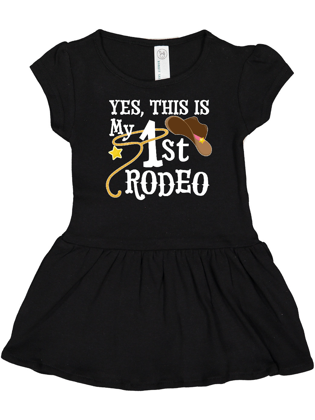 Inktastic Yes, This is My 1st Rodeo Cowboy Hat and Lasso Girls Baby ...