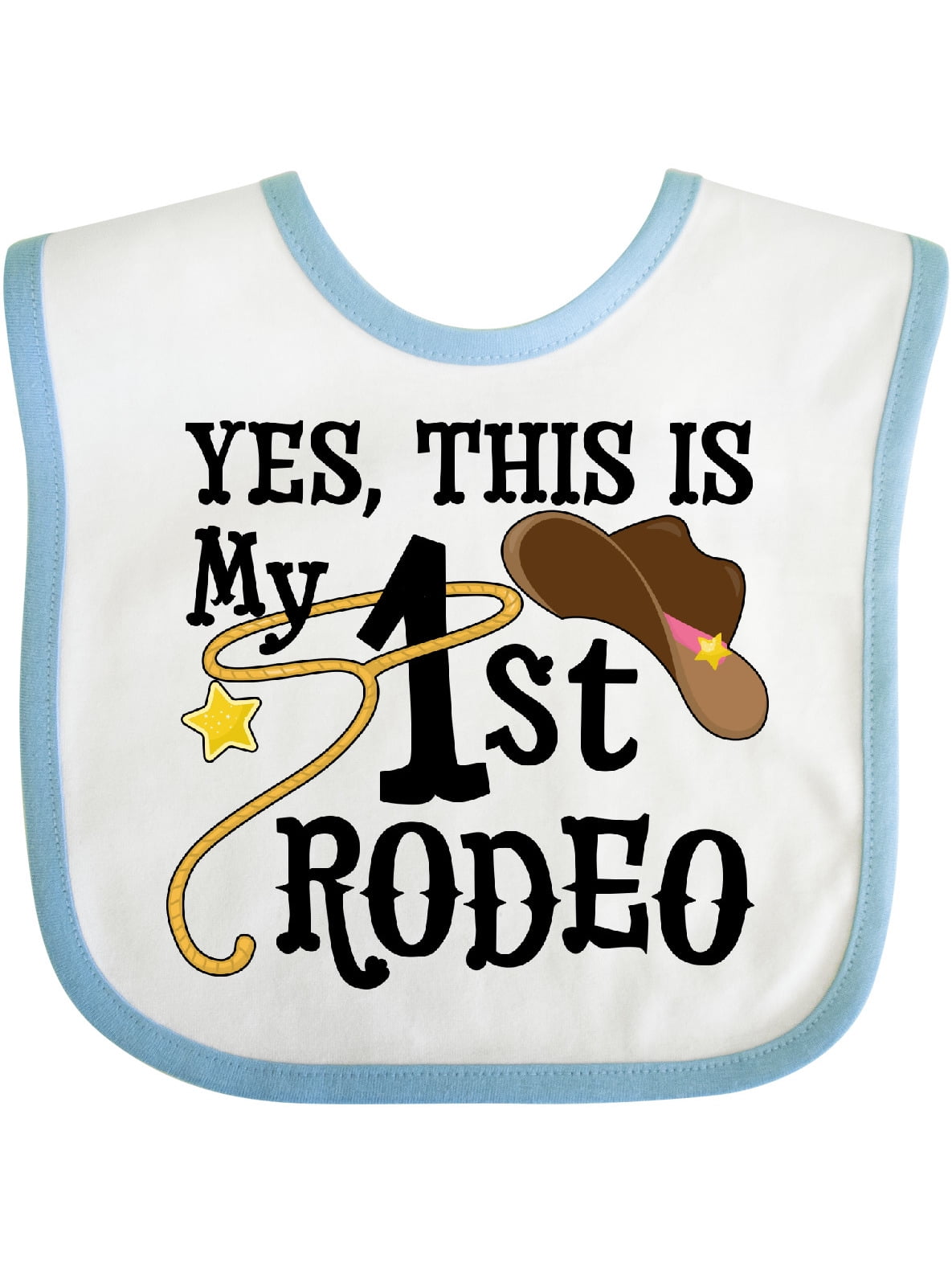 Inktastic Yes, This is My 1st Rodeo Cowboy Hat with Pink Band, Lasso ...