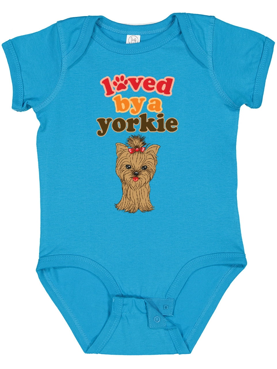 Inktastic Yorkshire Terrier Dog Yorkie Boys or Girls Baby Bodysuit ...