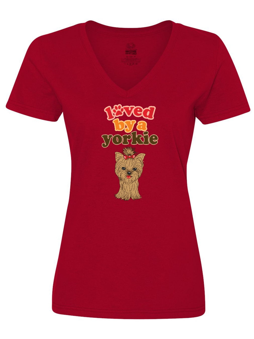 Inktastic Yorkshire Terrier Dog Yorkie Women's V-Neck T-Shirt - Walmart.com