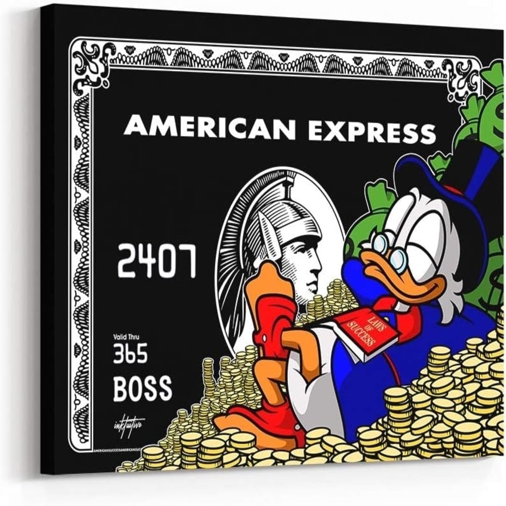 Inktuitive American Express Wall Art | Scrooge McDuck x Amex Modern ...