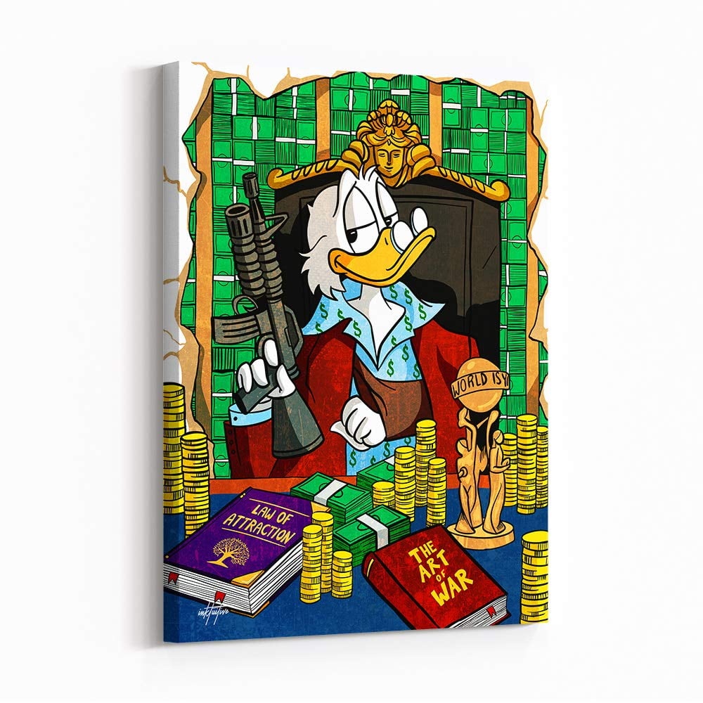 Inktuitive 'Scrooge Montana' Inspirational Wall Art | Scrooge McDuck X ...