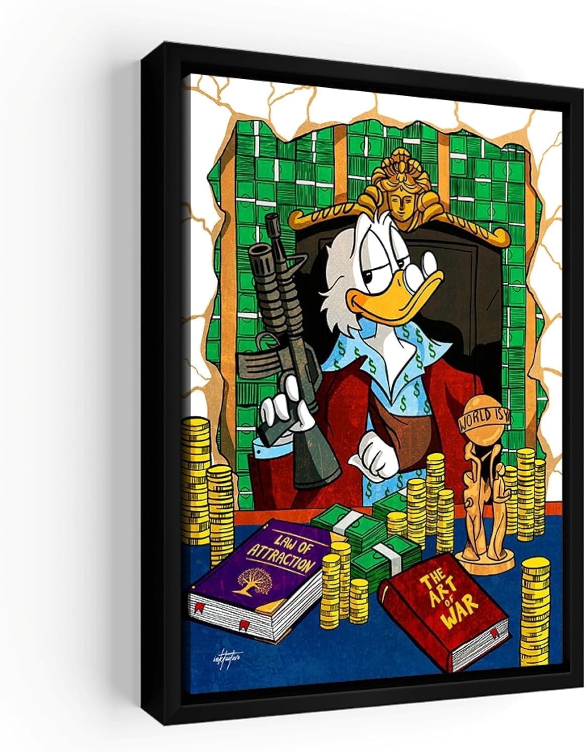 Inktuitive Scrooge Montana Wall Art | Scrooge McDuck x Scarface Modern ...