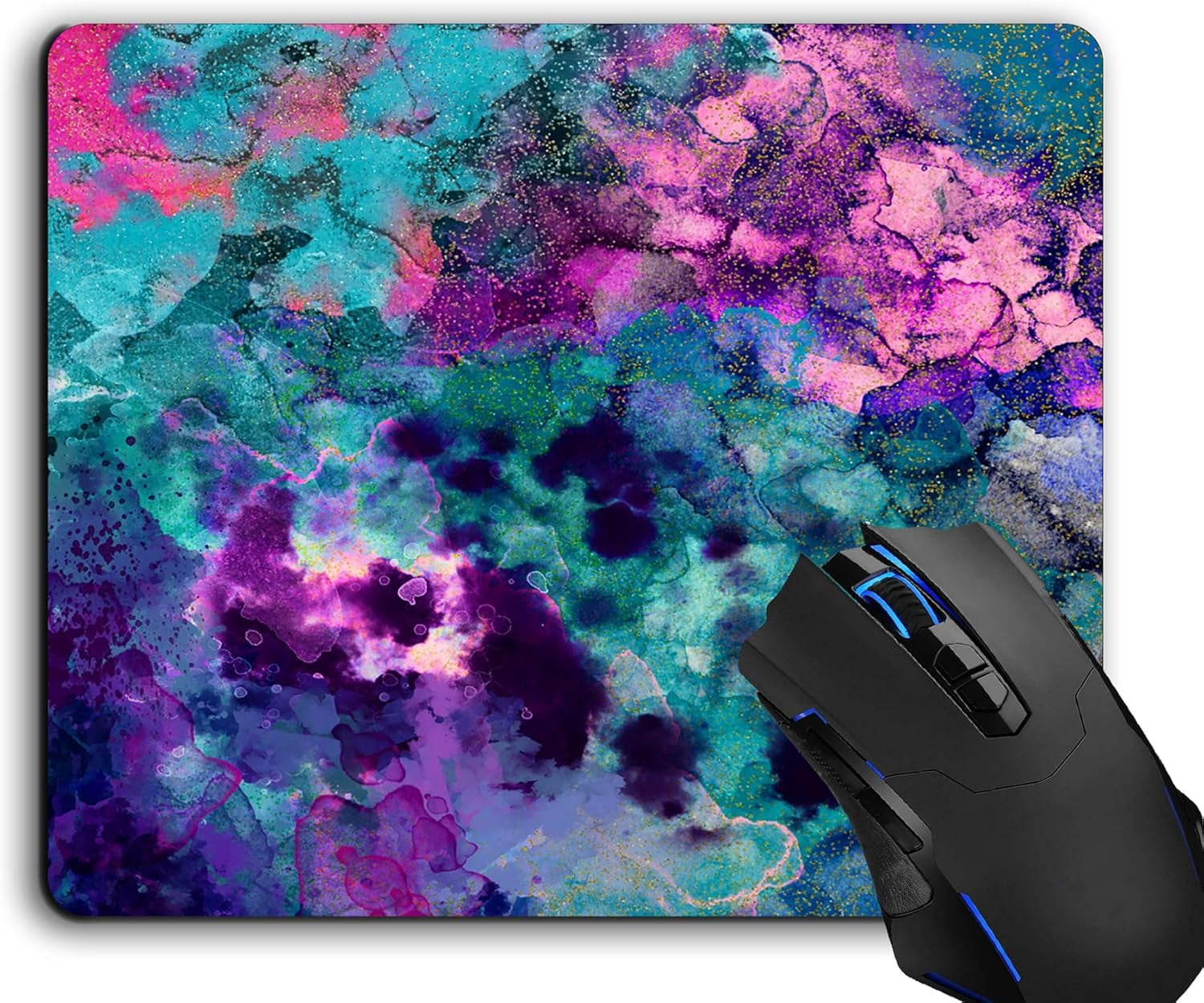 Inky Watercolor Painting Mouse Pad Computer Mouse Pads with ...