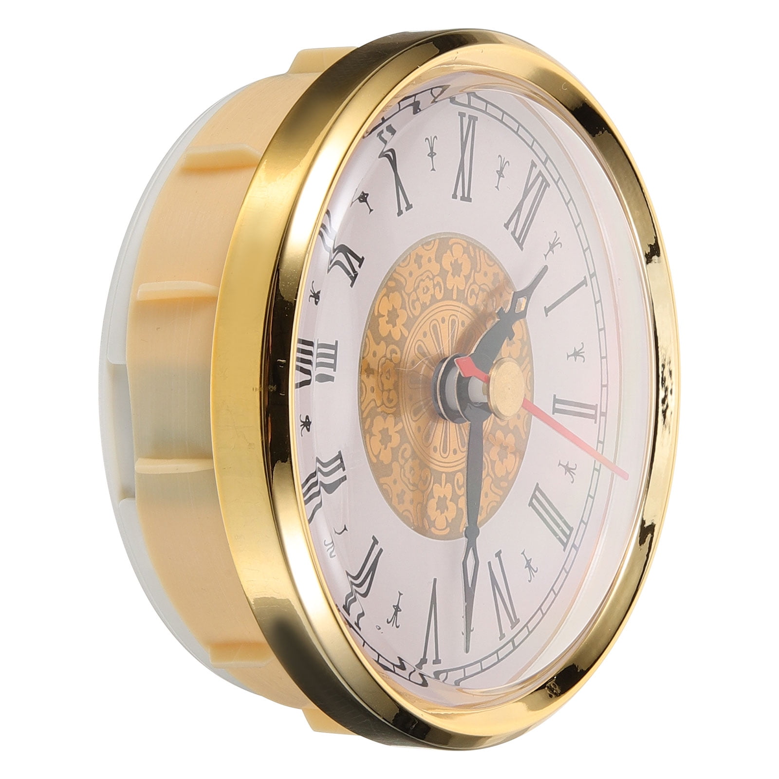 Inlaid Clock Round Clock Vintage Clock Roman Number Clock with Clock ...