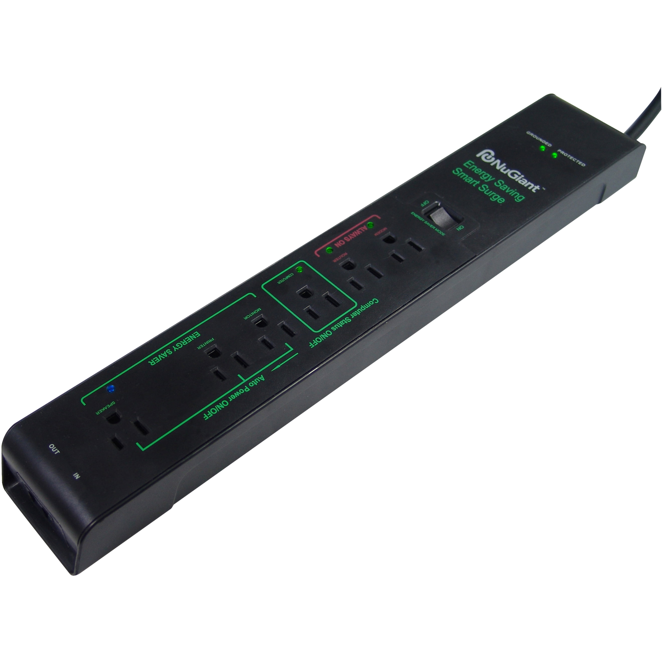 Inland Nugiant Energy Saving Smart Surge Protecting Power Strip ...