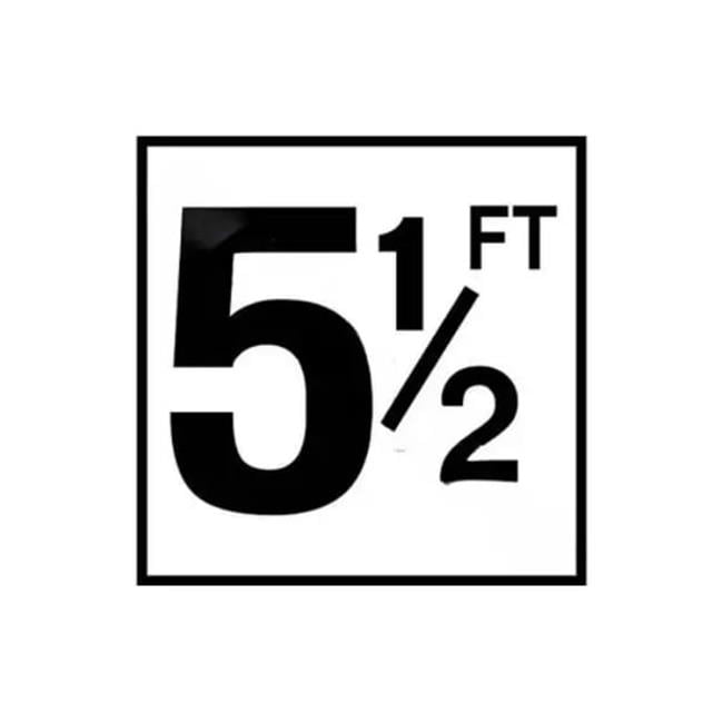 Inlays C610055 6 x 6 in. Smooth Cream 5.5 ft. Tile Depth Marker Inlays ...