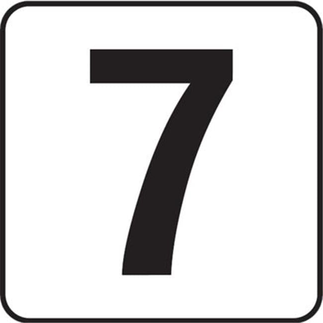 Inlays V621070 6 in. Vinyl Stickon 4 in. Numbers 7 Message - Walmart.com