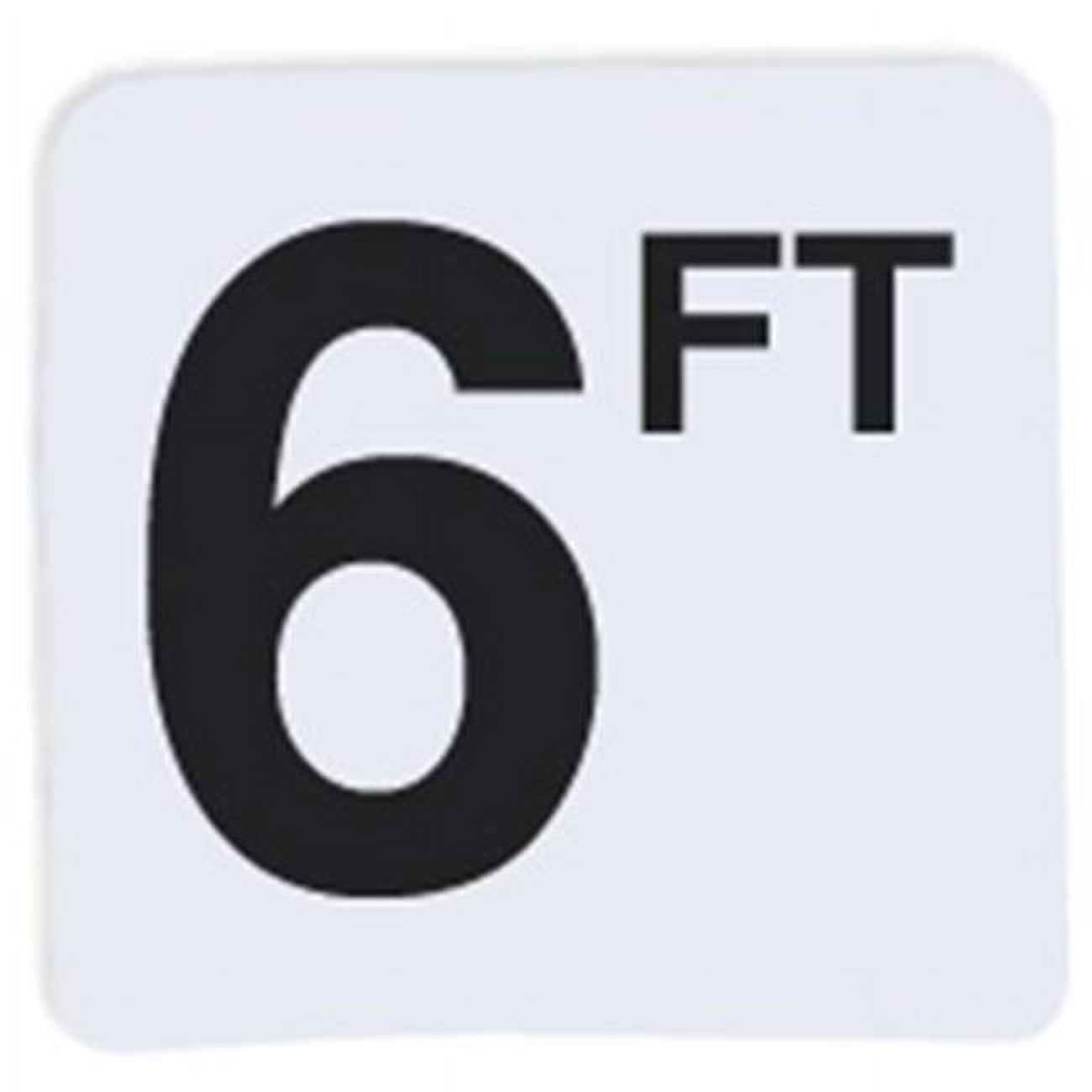 Inlays Vinyl Stickon Pool Depth Markers - 6 ft. - 6 x 6 in. - Walmart.com