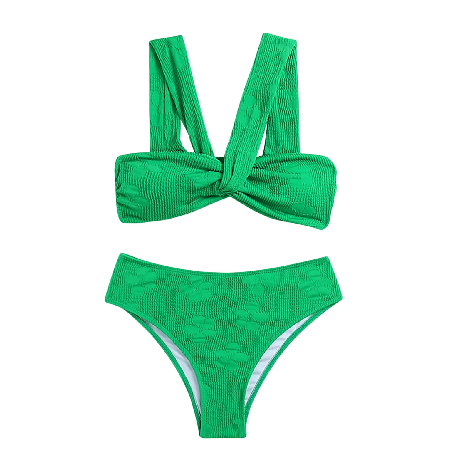 Inleife 2 Piece Bathing Suits for Women Clearance Women Solid Bandage ...