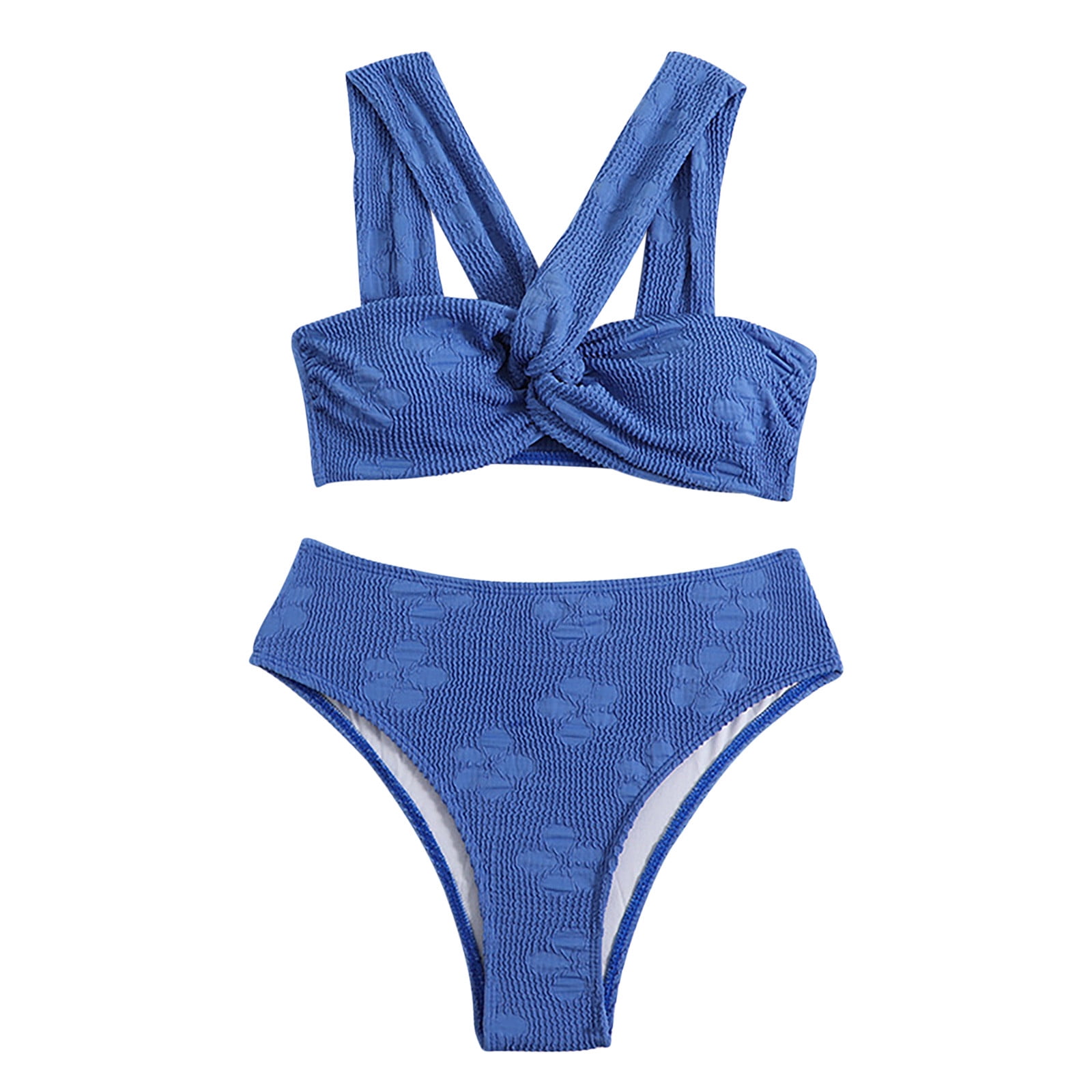 Inleife 2 Piece Bathing Suits for Women Clearance Women Solid Bandage ...