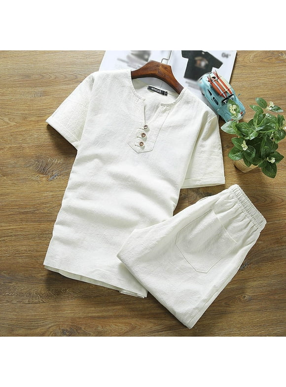 Mens Linen Sets