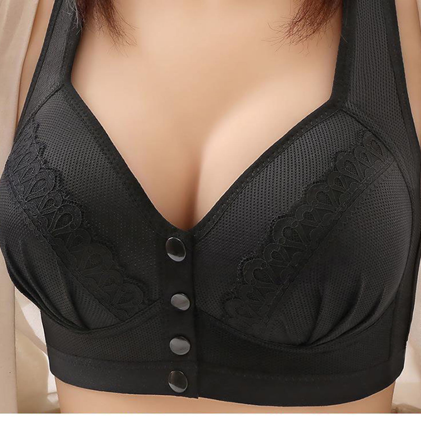 Inleife Womens Bras No Wire Clearance Fashion Comfortable Woman's Lace Beauty Back Strap Wrap ...