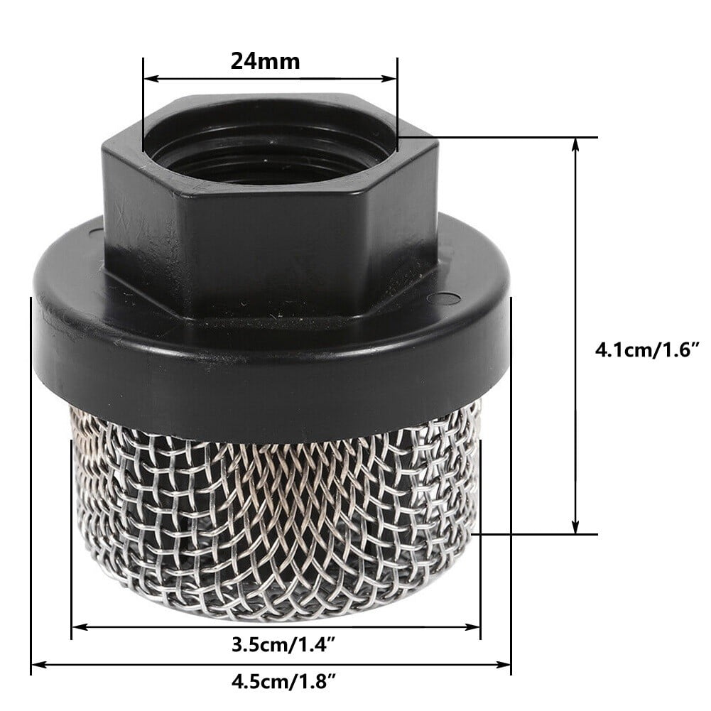 Inlet Suction Strainer Mesh Filter Metal Suction Pipe Hose Sprayer ...