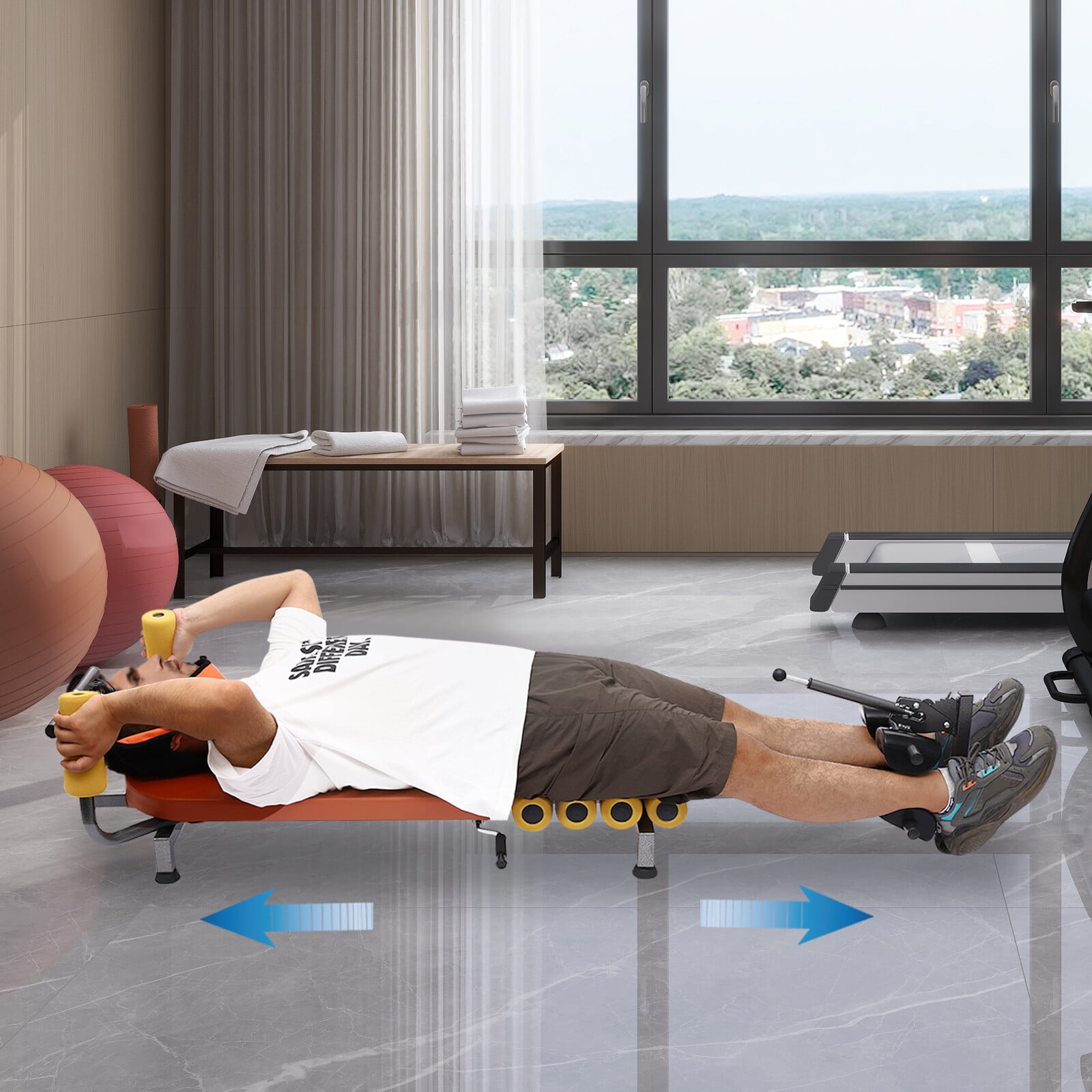 Inline Back Stretch Bench Back and Neck Decompression Neck Stretcher ...
