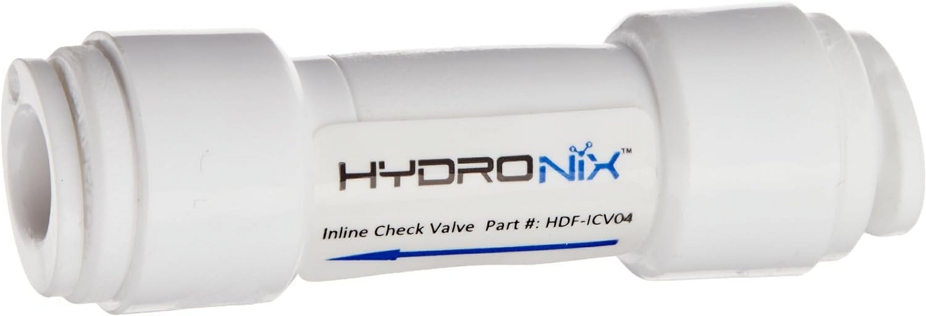 Inline Check Valve w/ 1/4" Quick Connect Push Connect Fittings for ...
