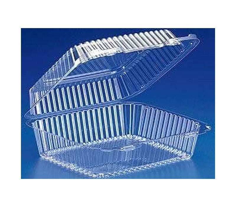 Inline Clamshell Container Pet Hinged - Clear - Case of 200 - Walmart.com