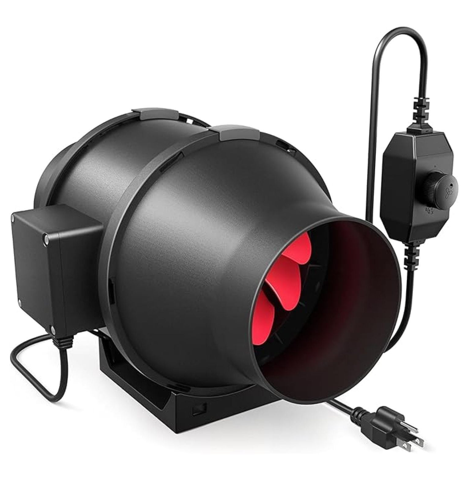 Inline Duct Fan 4 Inch 200 CFM with Variable Speed Controller, Exhaust ...