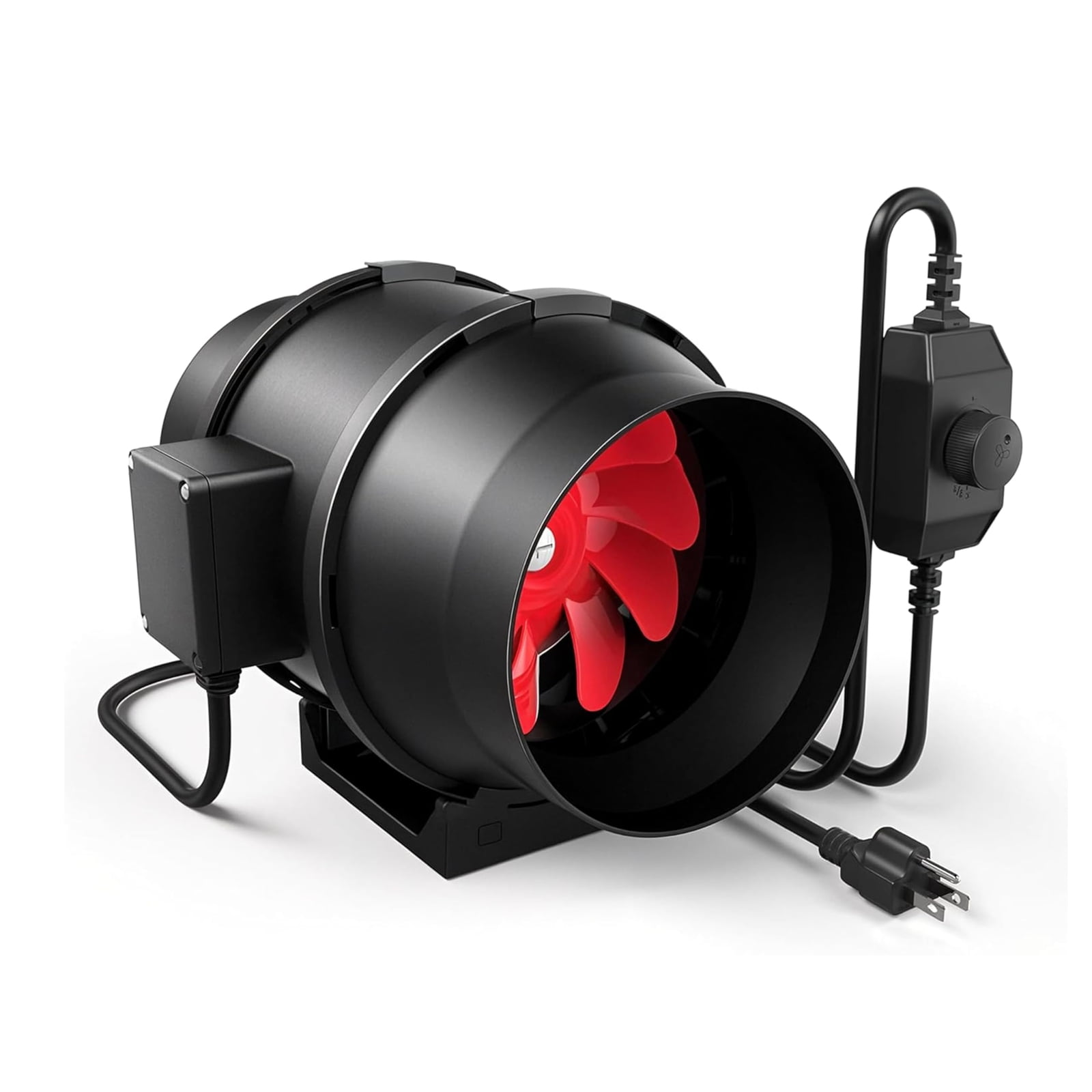 Inline Duct Fan 6in 395 CFM with Variable Speed Controller Exhaust HVAC ...