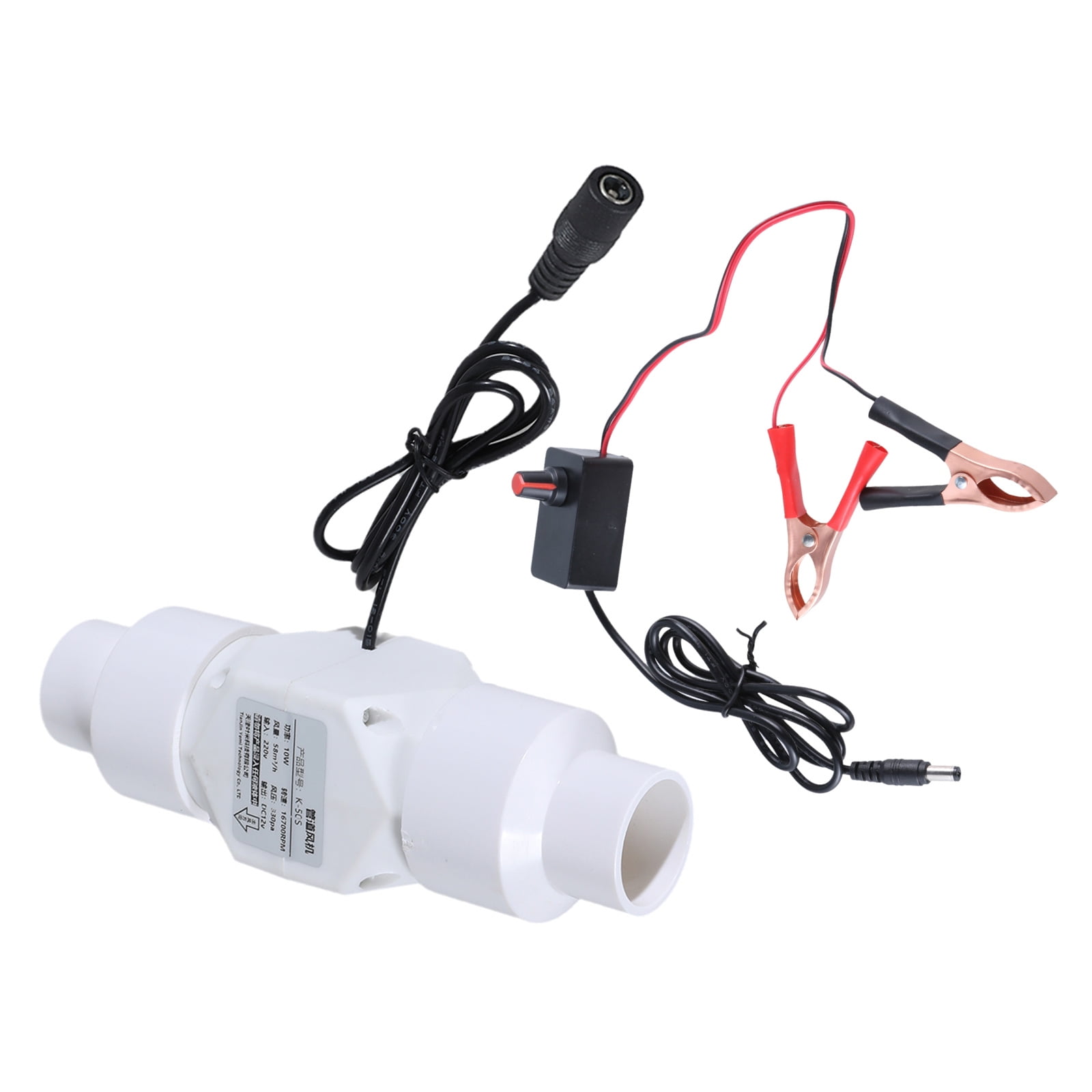 Inline Duct Fan Ventilation Exhaust Boosters Fan Filter Duct 12V ...
