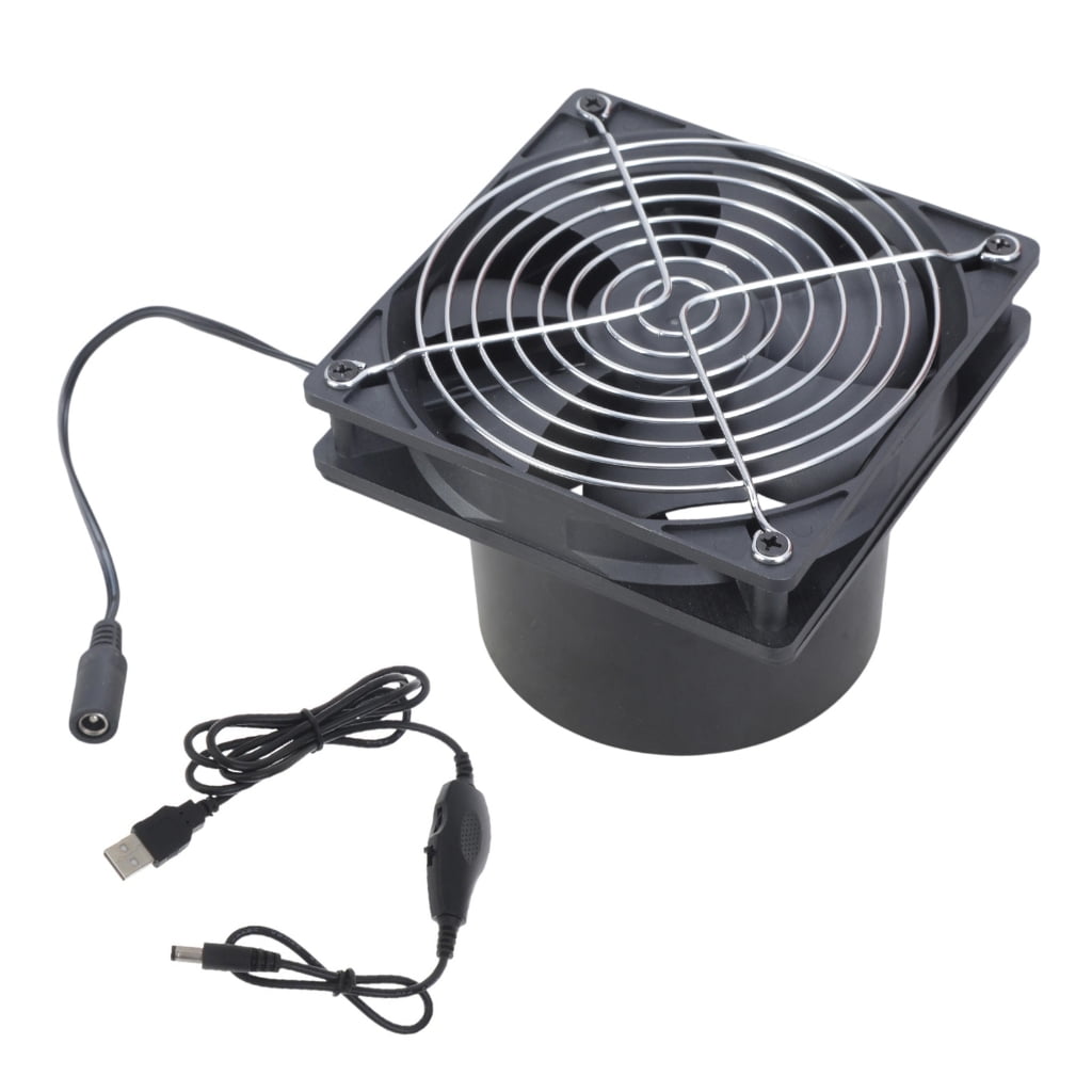 Inline Duct Fan Ventilation Exhaust Fan Filter Duct Kit 5V Extractor ...