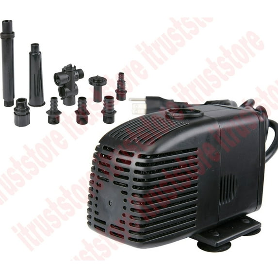 Inline Flow Control Valve Water Fountain Pond Pump Submersible With ...