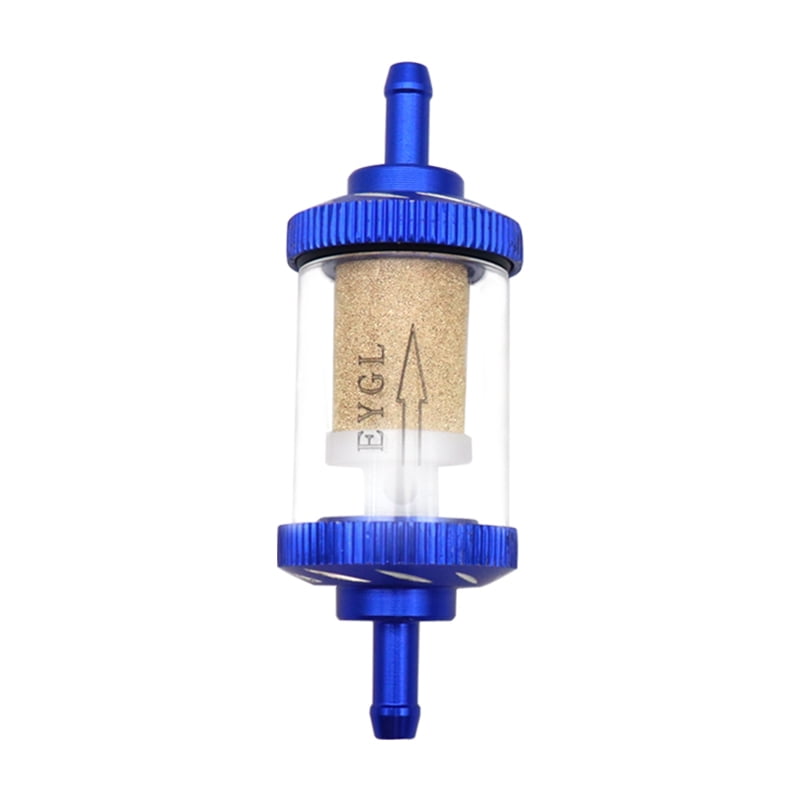 Inline Fuel Filter Billet Aluminum Metal Glass for Motorcycle ATV Dirt ...