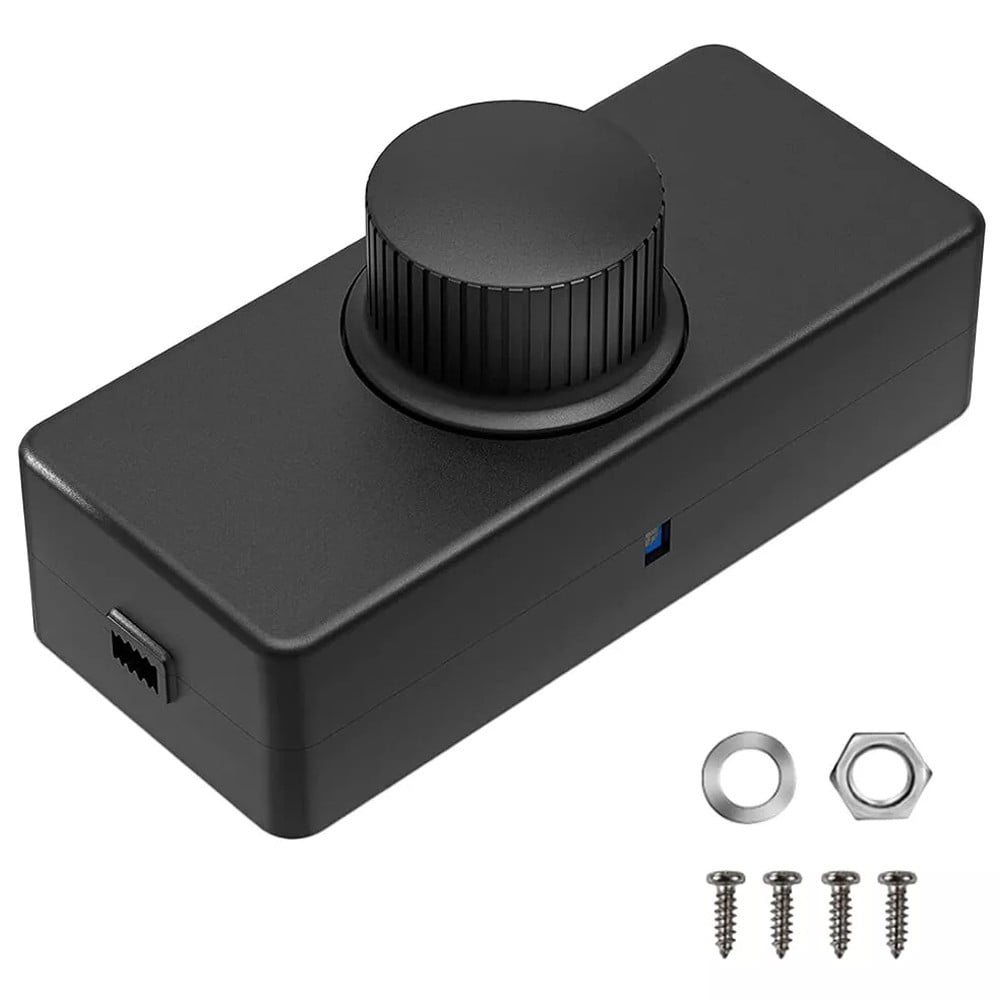 Inline LED Dimmer Switch Built-in Rotary ON/OFF And Knob Control Dimmer ...