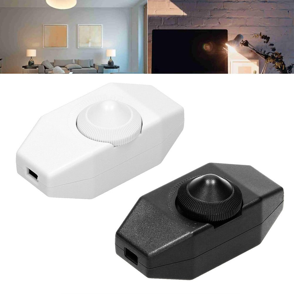Inline Led Dimmer Switch Built-In Rotary On/Off & Knob Control Dimmer 2 ...