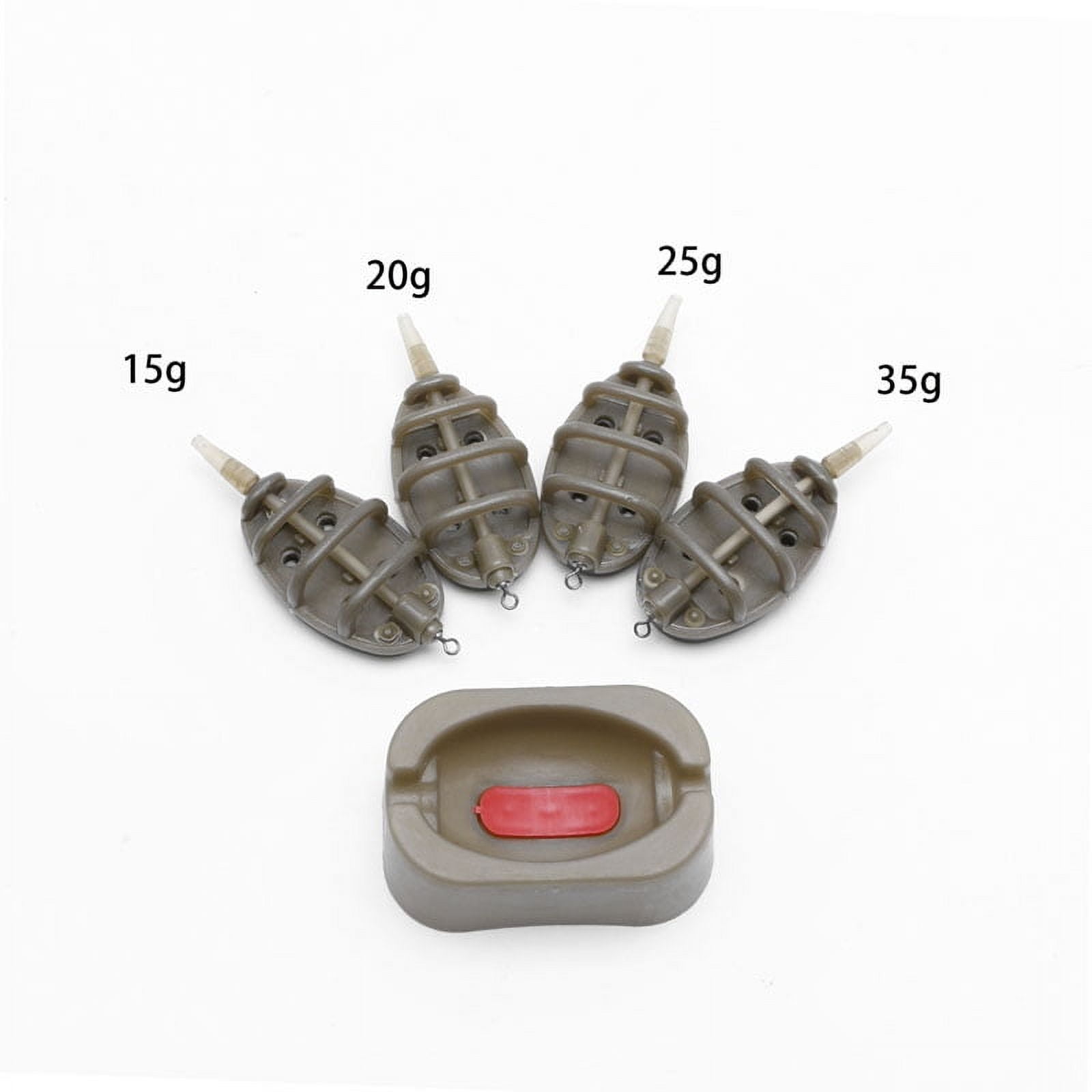 Inline Method Carp Fishing Feeder 4 Feeders 15/20/25/35g 30/40/50/60g ...