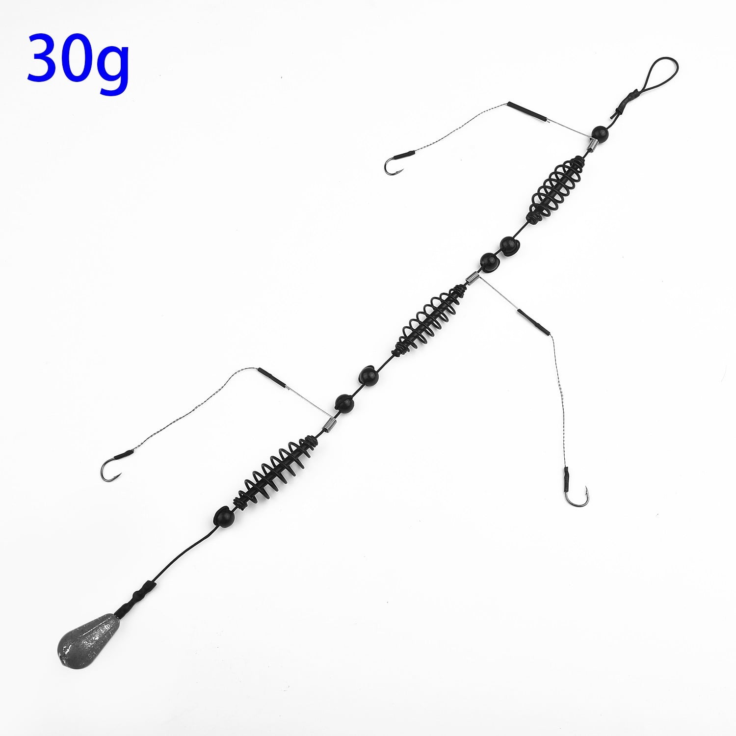 Inline Method Feeder Fishing Set with Hooks Bait Cage Sinker for ...
