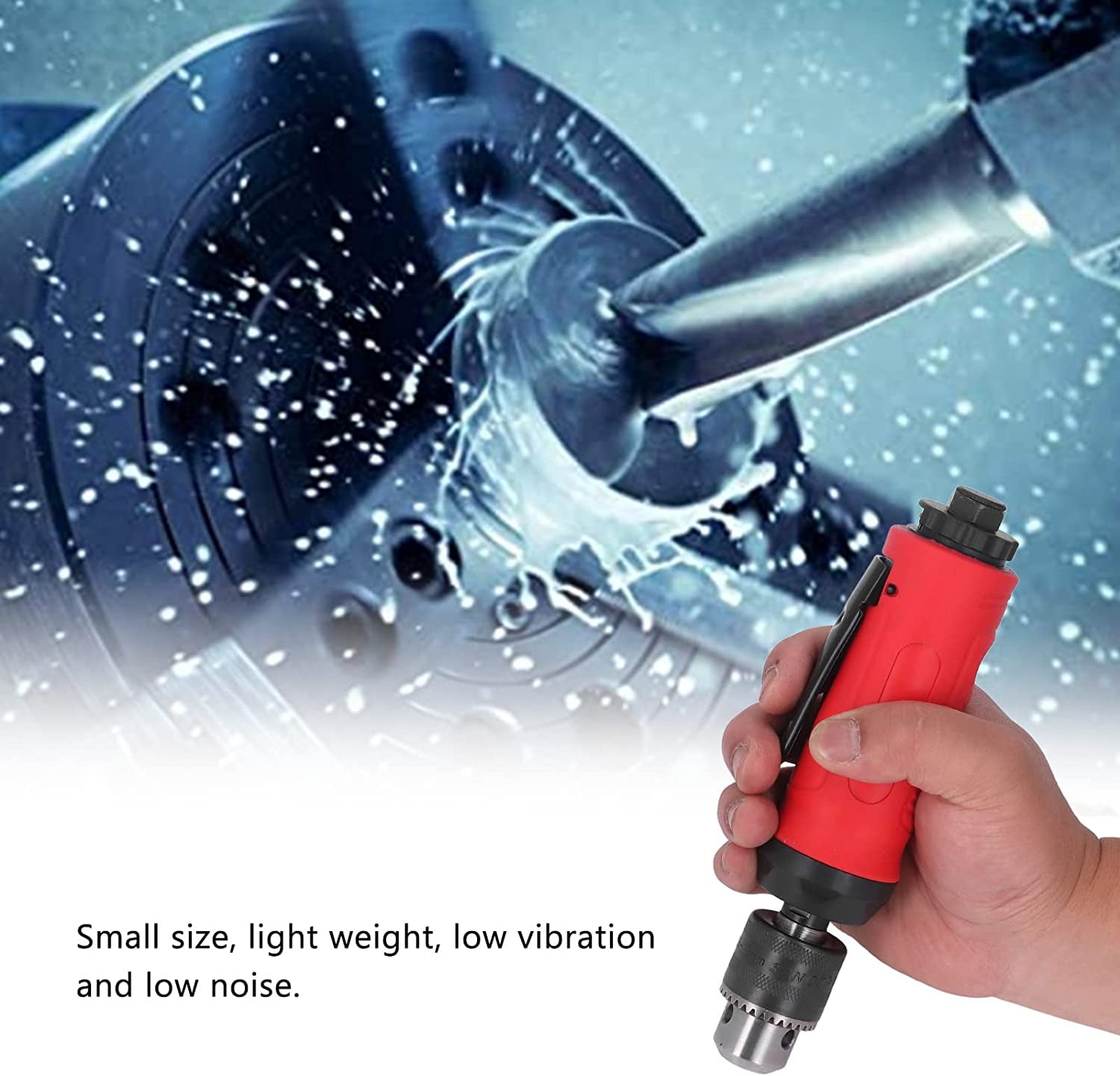 Inline Mini Air Drill with a 3/8 Keyless Chuck, 20000rpm High Speed ...