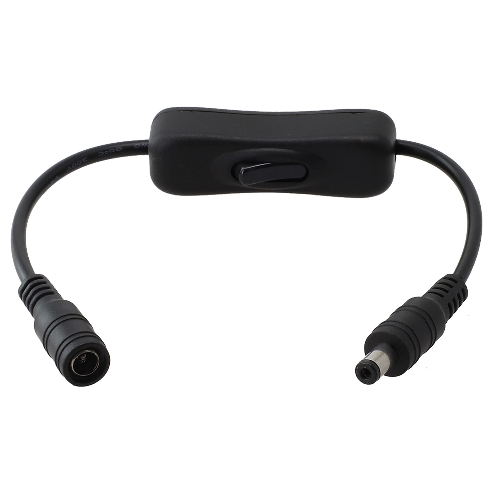 Inline On/Off Rocker Switch Cable DCk 5.5x2.1mm for LED - Walmart.com