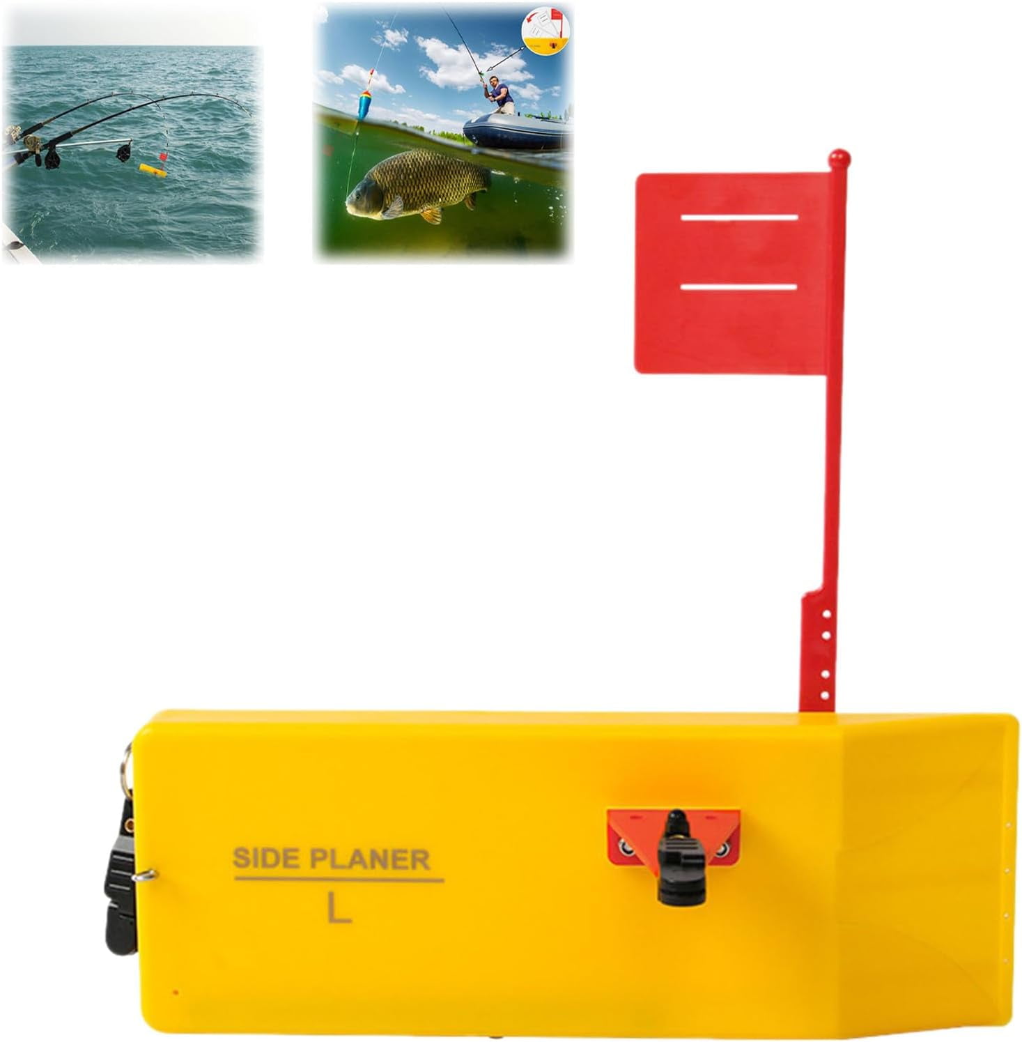 Inline Planer Boards for Fishing - Quick-Grip Snap Release Trolling ...