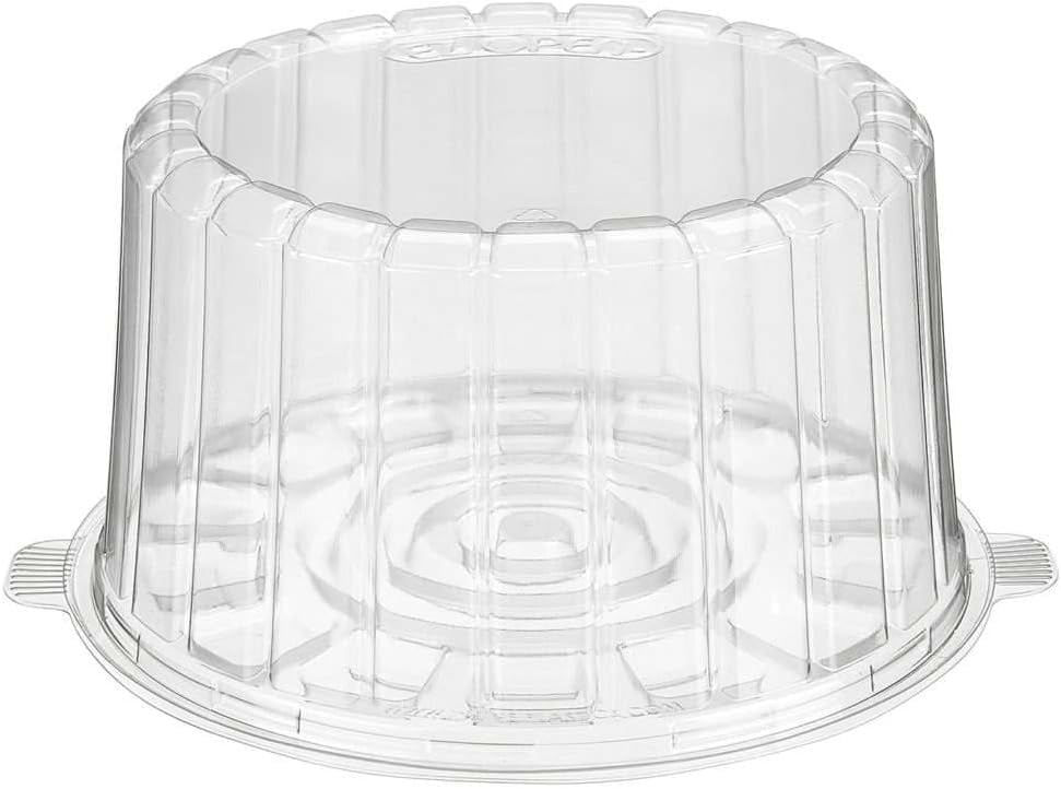 Inline Plastics Essentials 1007CL 7" Cake Container & Lid Combo for a ...