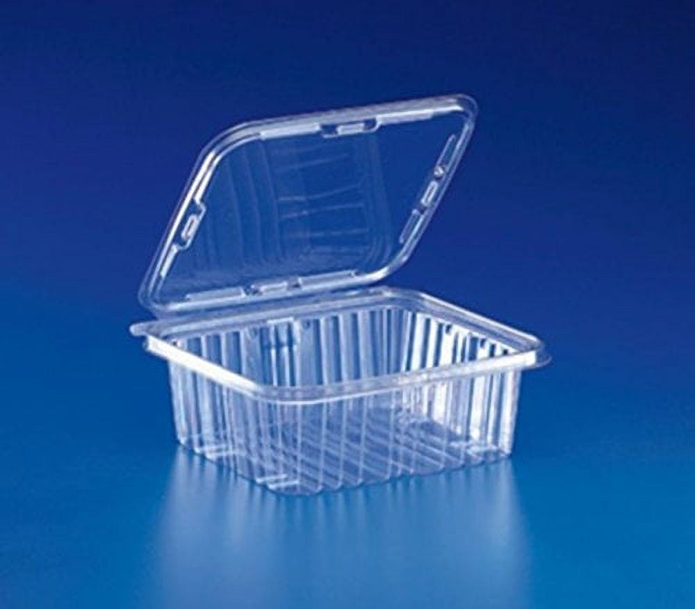 Inline Plastics Inline 64 oz. Clear Hinged Deli Container w/Tamper ...