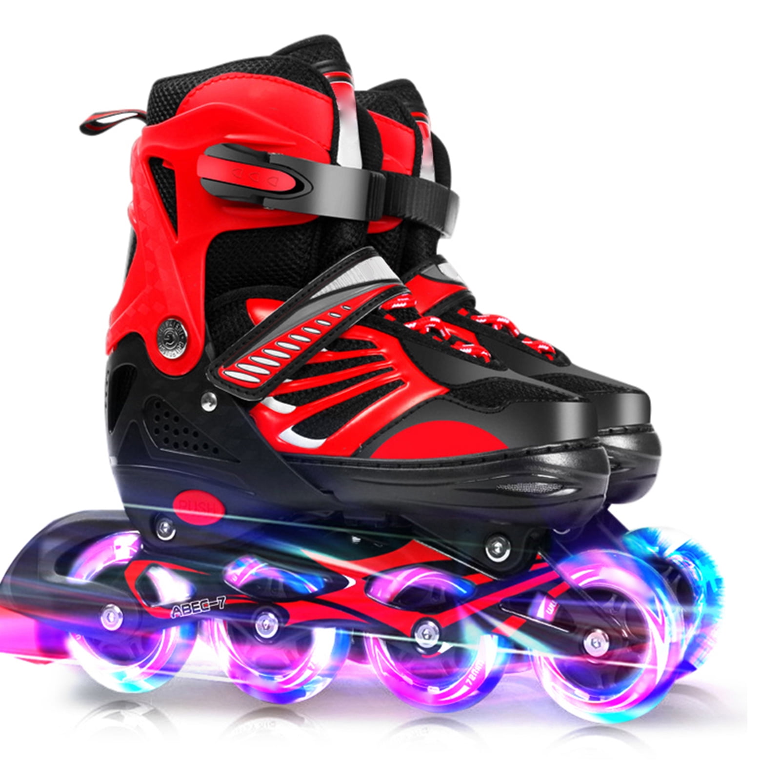 Inline Skate Shoes For Kids Adjustable Illuminating Inline Skates With ...
