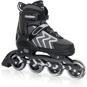 Linear Durango Black and Red Inline Skates Blades, Pain-Free True-Fit ...